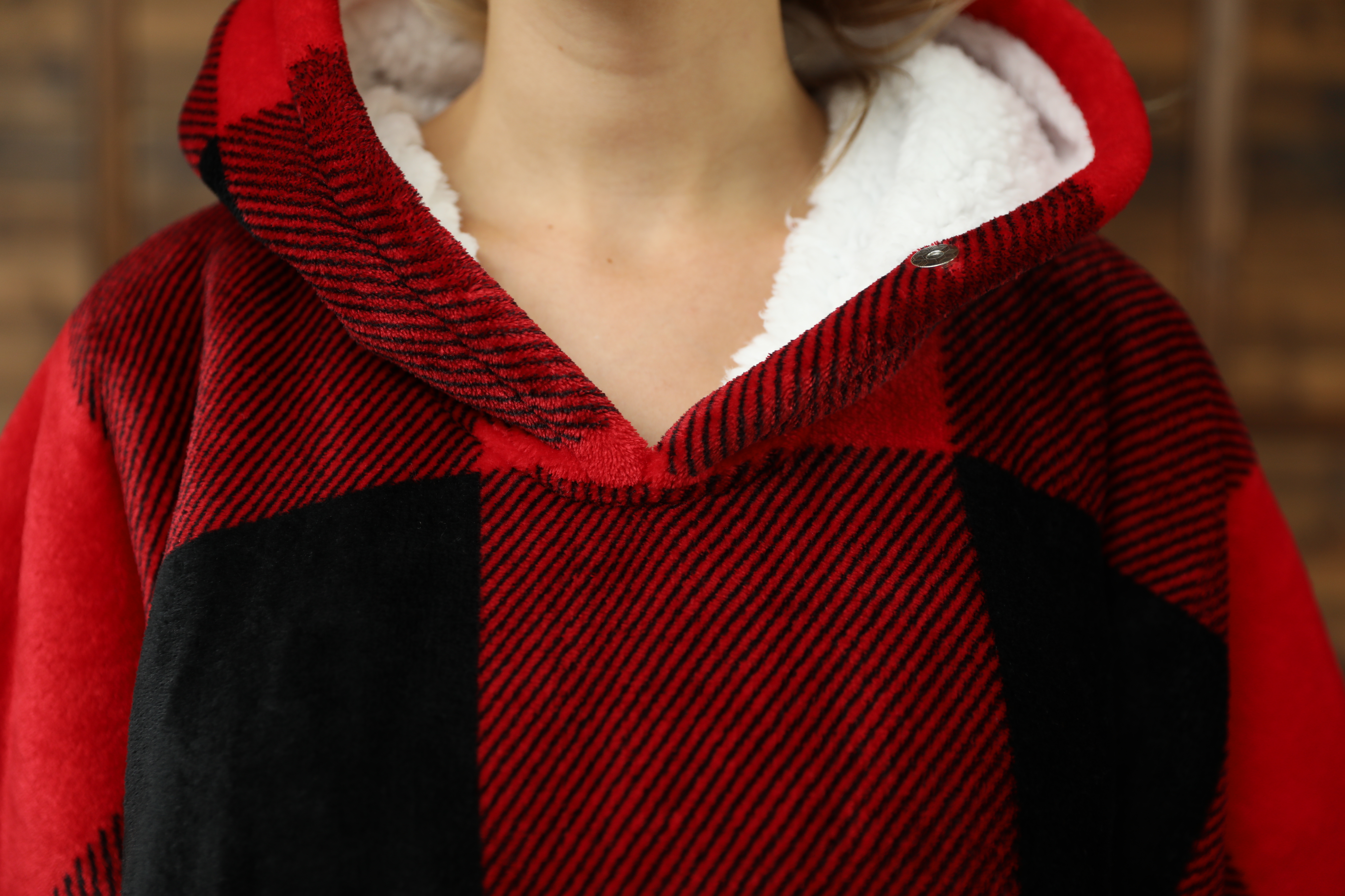 Ready To Ship Custom Print Snuggie Winter Tv Blanket Hooded Wearable ...